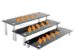 Buffet display stands, Black acrylic buffet display stands