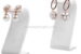 White earring display stand for displaying 1 pair of earring