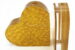 Custom gold and clear acrylic heart shaped vase blocks wholesale