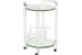 Custom Clear Acrylic Glass Top 2-tier Bar Cart with Wheels